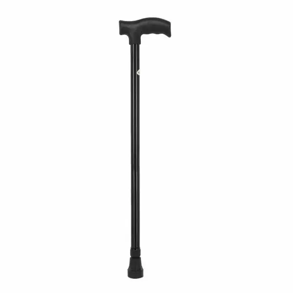 AARAV CARE Walking Stick Premium (BLACK) Height Adjustable Single Leg L ...