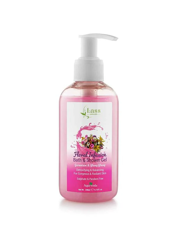 Lass Naturals FLoral Infusion Bath & Shower Gel Sulphate & Paraben Free ...