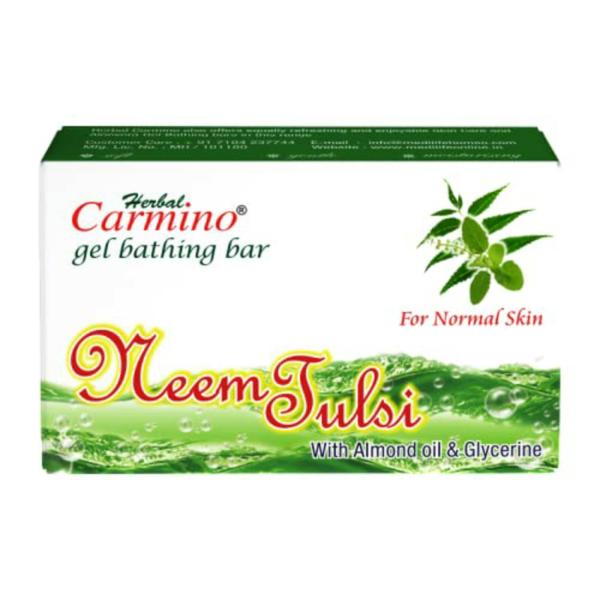 Carmino Neem Tulsi Gel Bathing Bar For Adult 75 G Pack of 12 - JioMart