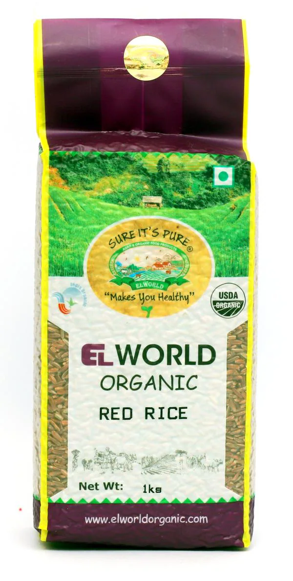 ELWORLD AGRO & ORGANIC FOOD PRODUCTS Red Rice (1 kg) - JioMart