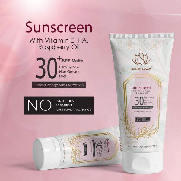 Earthraga Sunscreen with Tan Protection and Broad Range Sun Protection ...