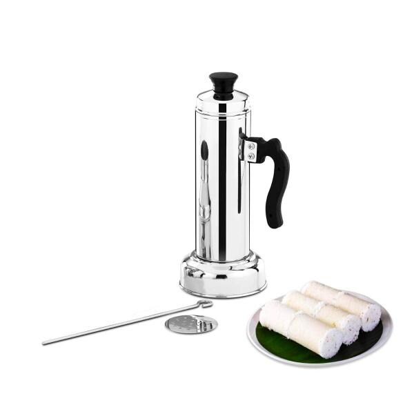 Subaa Stainless Steel Puttu Maker/Puttu Kodam with Lid - 1 Unit (16cm ...