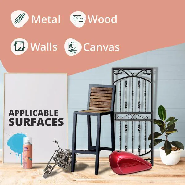 Asian Paints Blue Phirozi Spray Paint 200 ml - JioMart