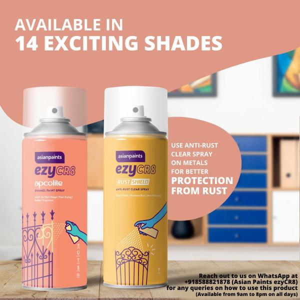 Asian Paints Blue Phirozi Spray Paint 200 ml - JioMart