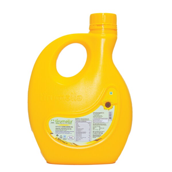 Tirumalla Refined Sunflower Oil 2 Liter Jar - JioMart