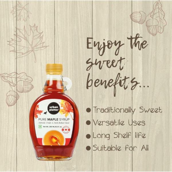 Urban Platter Pure Maple Syrup, 250ml - JioMart