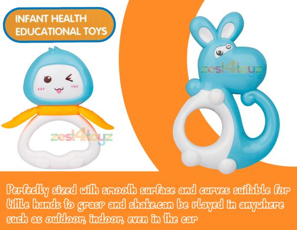 Zest 4 Toyz Rattles Toys for Kids Baby Toddlers Plastic Colorful Non ...