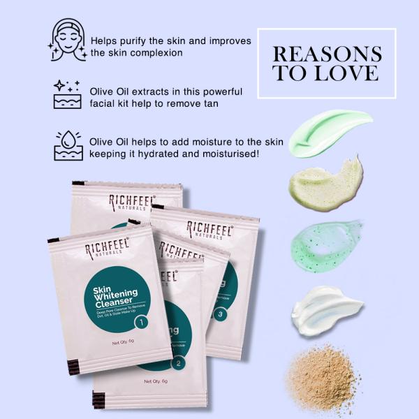 Richfeel Skin Whitening Facial Kit 5x6 G - JioMart