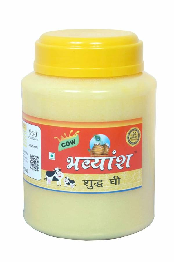 BHAVYANSH Pure Desi Danedar Cow Ghee Ghee Mason Jar-500gm - JioMart