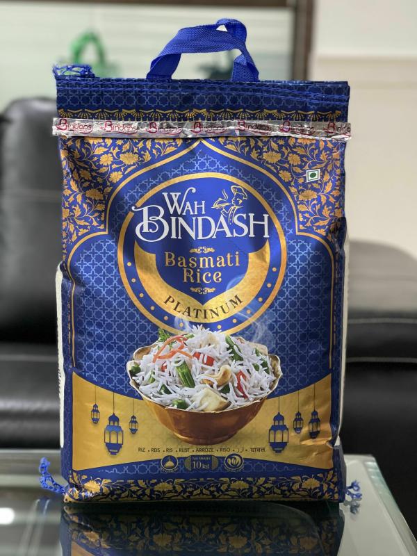 BINDAAS Platinum Steam Basmati Rice (10kg Super Tibar) - JioMart