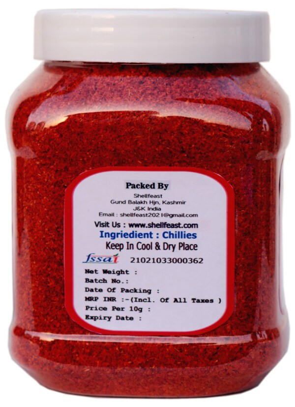 Shellfeast Kashmiri Chilli Powder 1 Kg (500gx2), Pure Mirchi Powder, No Added Colour ...