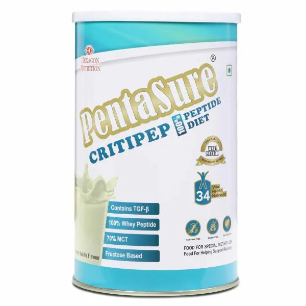 Pentasure Critipep Peptide Diet - Creamy Vanilla Flavour, 400 gm - JioMart