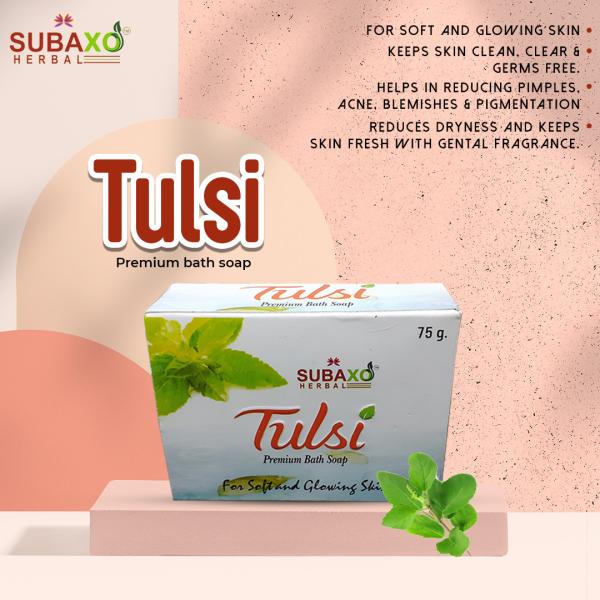 SUBAXO Tulsi Bath Soap 3 Pc & Turmeric Soap 3 Pc Each 75 G - JioMart