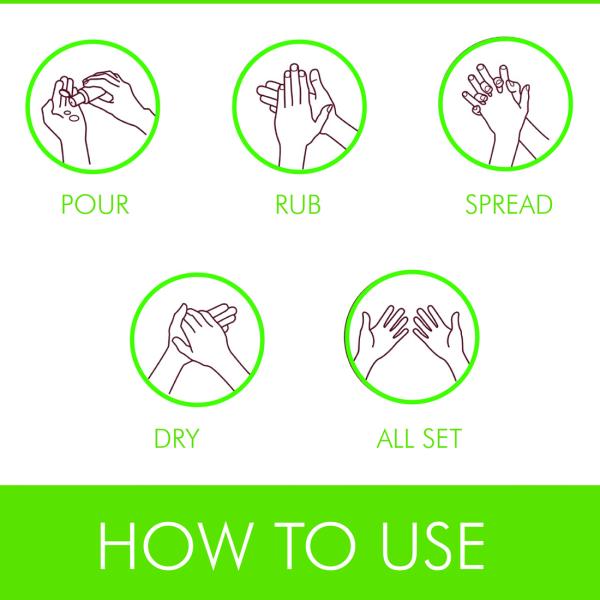 Clea Neem & Lemon Hand Sanitizer Gel Kills 99.99% Bacteria & Viruses ...