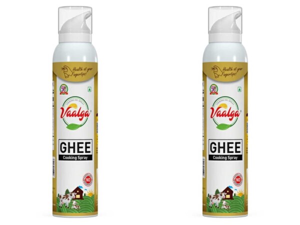 VAALGA Cold Pressed Cooking Ghee Spray 200ml pack of 2 - JioMart