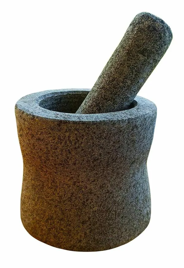 Subaa Stone Mortar / Pestle Mortar / Okhli Masher / Khalbatta Stone ...