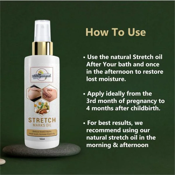 Abhigamyah Stretch Mark oil, stretch marks remover for Stomach, thighs ...