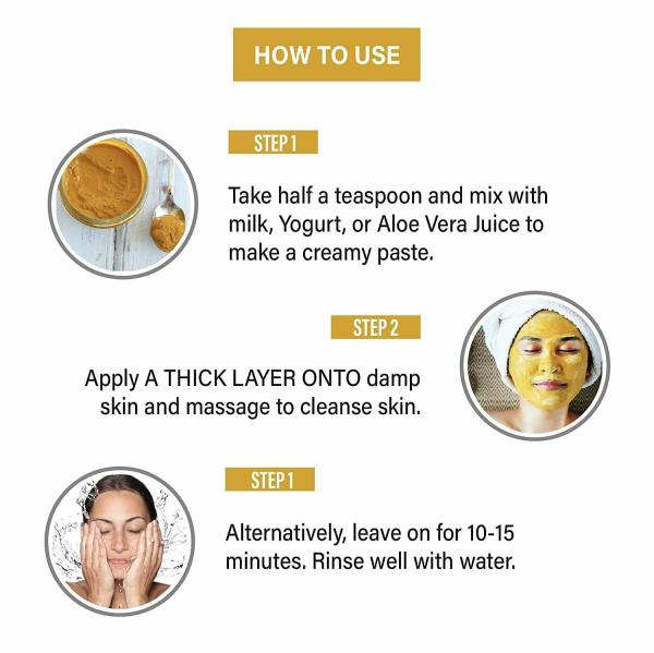 Aryanveda Herbals Haldi Chandan Bleach Cream 250gm & Ubtan Face Mask ...