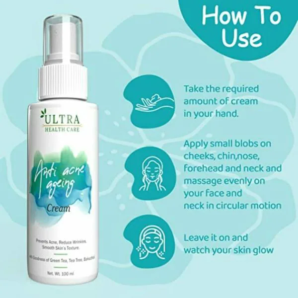 Ultra Healthcare Anti Acne Ageing Day And Night Repair Cream with Green ...