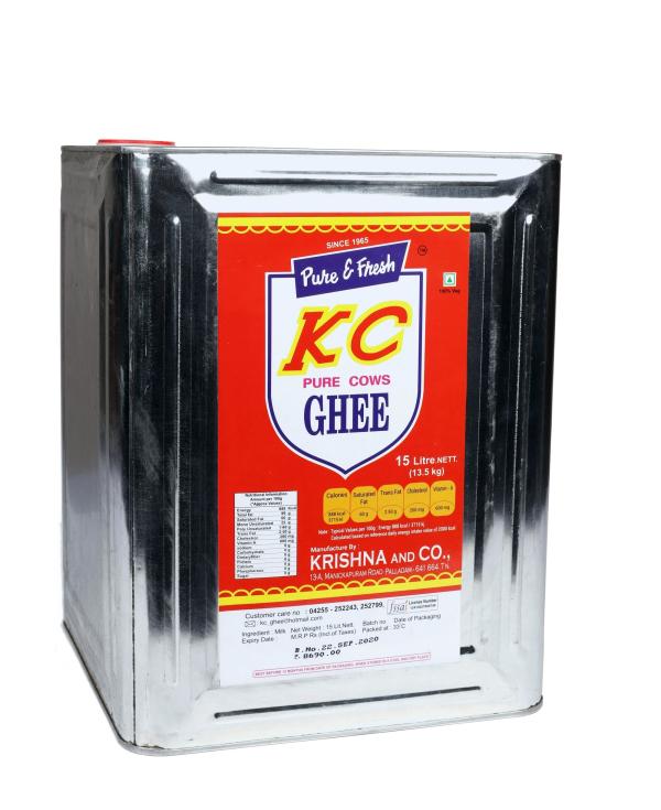 KC Cow Desi Ghee 15 Ltrs Clarified Butter Danedar Ghee (Pack of 1 ...