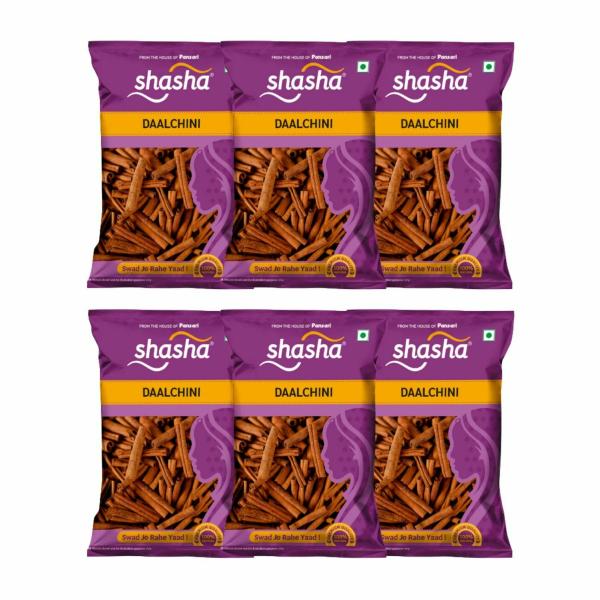 Shasha Spices , Whole Cinnamon (Sabut Dalchini) - 50g x 6 - JioMart