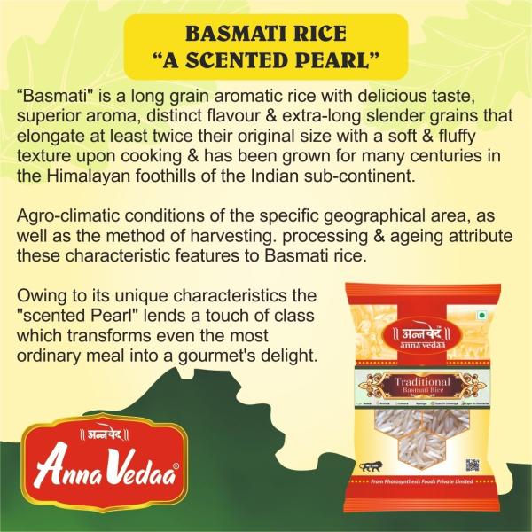 ANNA VEDAA Basmati Rice Traditional 1 kg ( Pack of 5) - JioMart