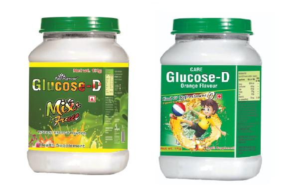 NUTRIGROW Glucose- D Mix Fruit/Orange Instant Energy Boost with Vitamin ...