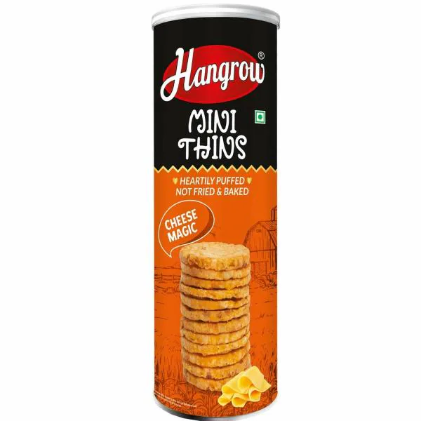 Hangrow Mini Thins a Healthy SnackTomato Chilli,Cheese 90g (Pack of 2 ...