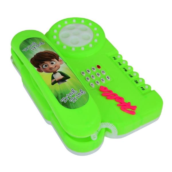 EDPLAY Light & Music Antique Landline Phone Toy for Kids with Rotary ...