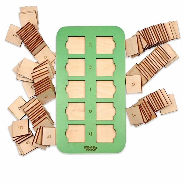 Nesta toys- learn through play CVC Board | 3 Letter Word Builder ...