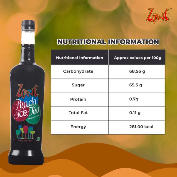 Zone Peach Ice Tea Syrup - JioMart