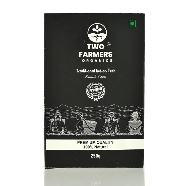 Two Farmers Organics Premium Kadak CTC Tea (Chai) 250 Gram ...