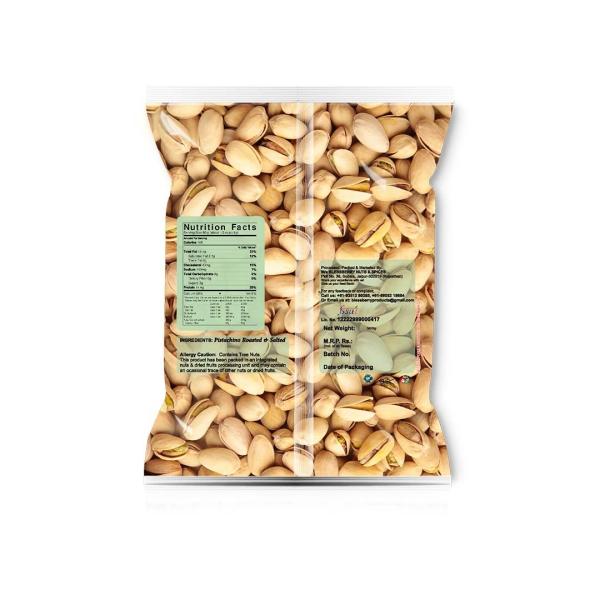 BLESSBERRY California Roasted & Salted Pistachios 500 g| Pista Dry Fruit Pistachios Pistachios ...