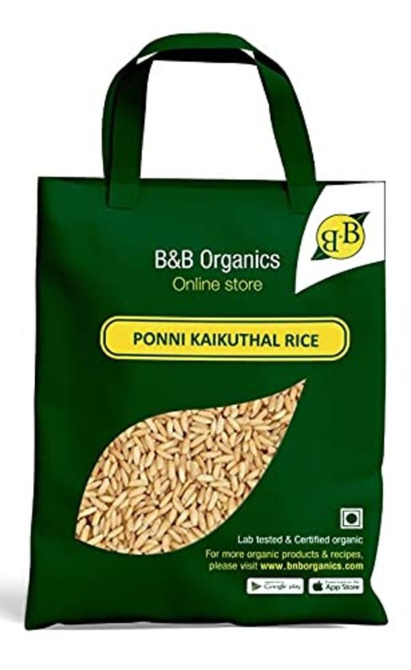 B&B Organics Hand Pounded Brown Rice (25 kg) (Ponni Rice | Kaikuthal ...