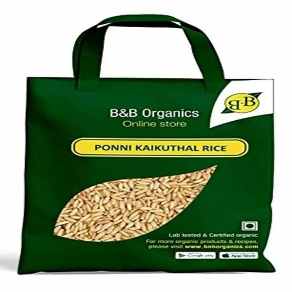 B&B Organics Hand Pounded Brown Ponni Rice (Medium Grain) (25 kg) - JioMart