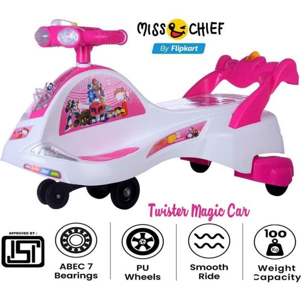 Miss & Chief Pink And White Plastic Biggest Wheels Music And Lights ...