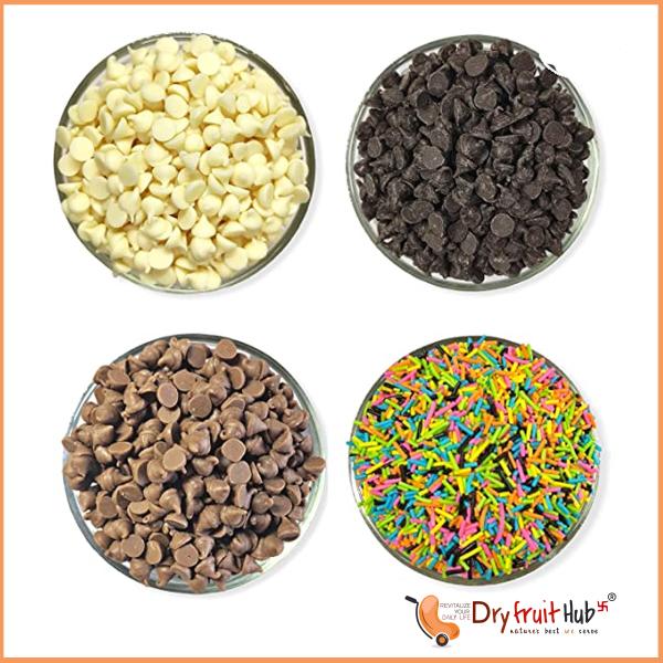 Dry Fruit Hub - Sprinkles Choco Chips Combo Pack 425 g | Chocolate ...