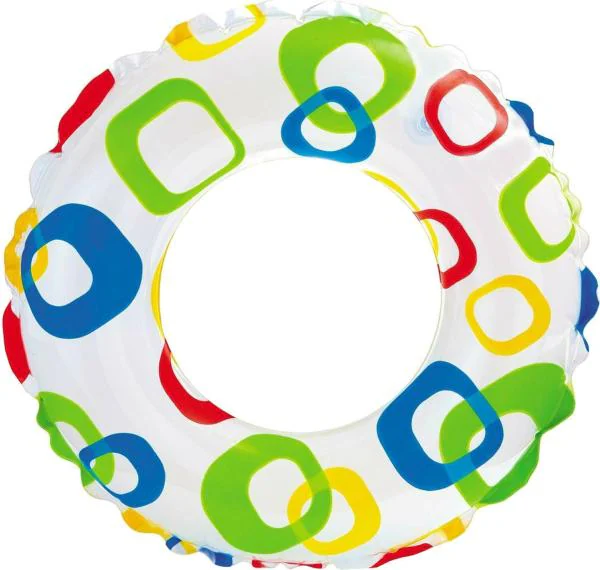 Intex Multicolor Vinyl Lively Print Swim Ring Square Inflatable - JioMart
