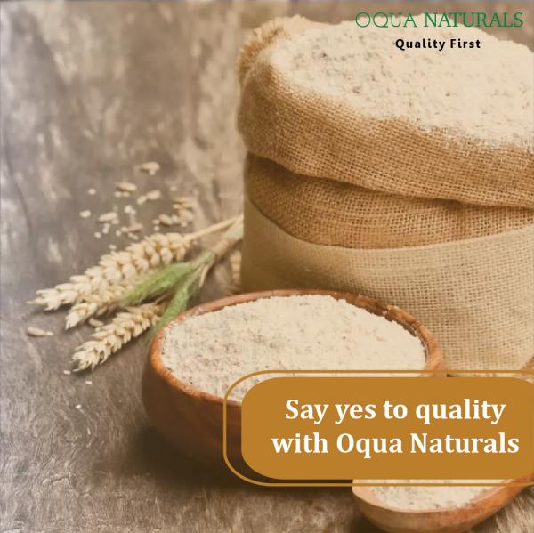 OQUA NATURALS Sona Moti Wheat Flour, High Dietary Fiber & High Folic ...