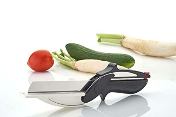 AK Ultimate 2 in 1 Vegetable Chopper Scissor - 10 cm - JioMart