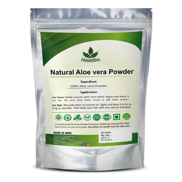 Havintha Natural Aloe vera Powder for Hair Growth, Face Wash - 227 ...