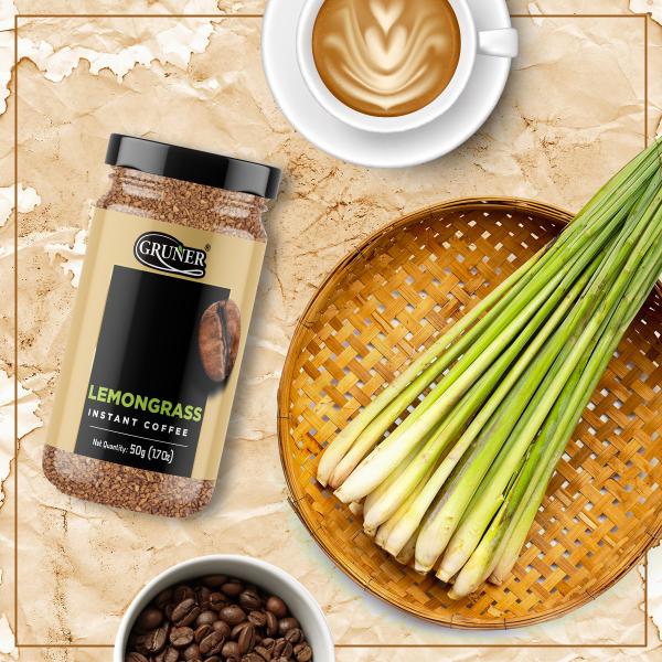 Gruner Lemongrass Instant Coffee - 50 grams - JioMart