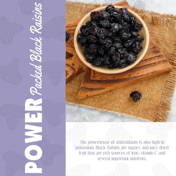 20-20 Dry Fruits Black Kishmish With Seed Kala Manuka Kali Draksh, 250G ...