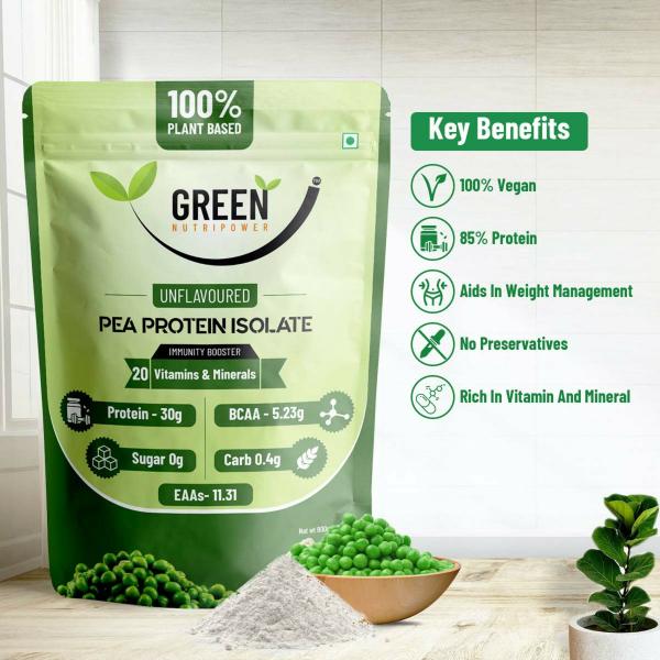 Green Nutripower Plant-Based Pea Protein Isolate Powder 900 g - JioMart