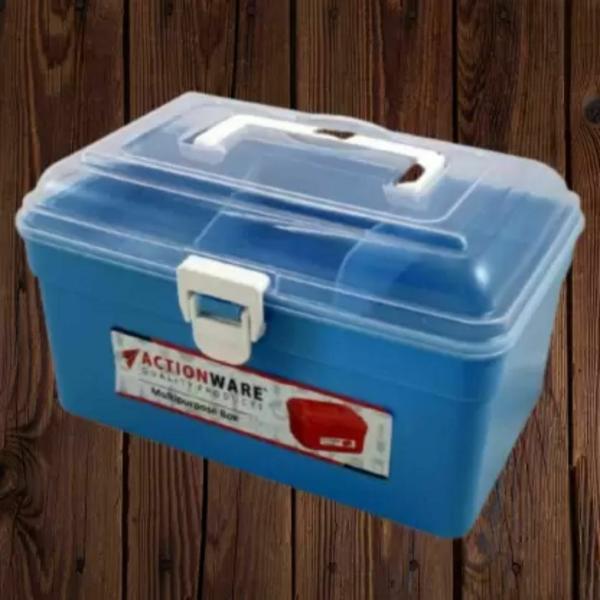 pelton Plastic Rectangular Medical First Aid Kit Box with carrying ...