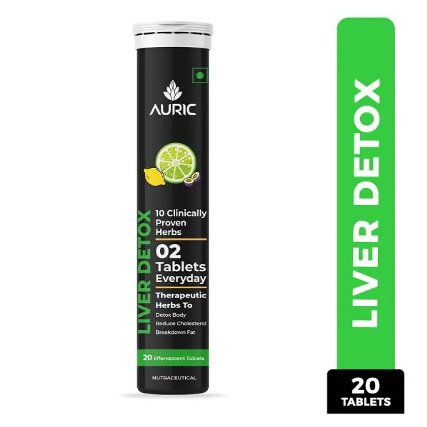 Auric Liver Detox Effervescent Tablet - Drop, Fizz & Drink 20 Tablets ...