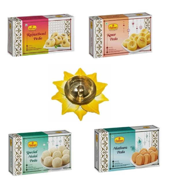 Haldiram's Nagpur Peda Combo Pack (Rajasthani Peda, Kesar Peda, Mathura ...