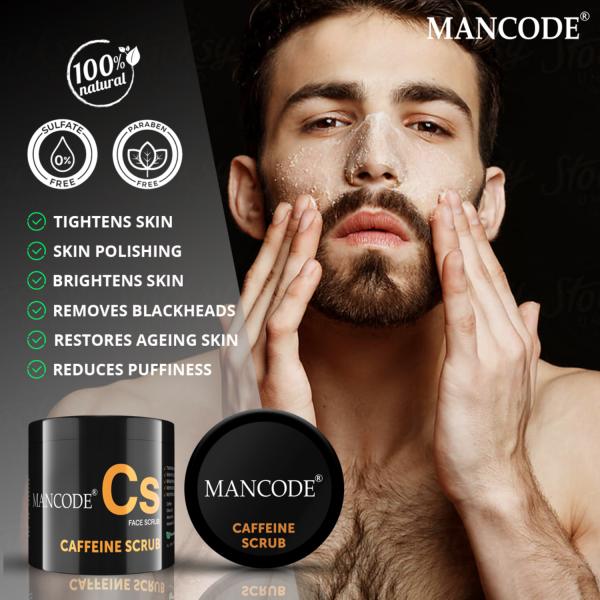 Mancode Caffeine Scrub, 100gm - JioMart