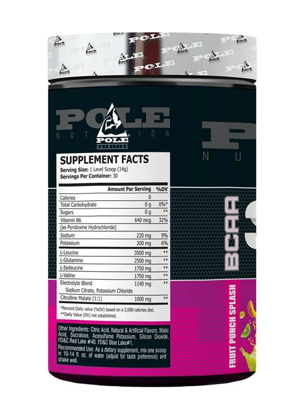 Pole Nutrition Bcaa Stroke 30 Serving 420 Gram (Fruit Punch Splash ...