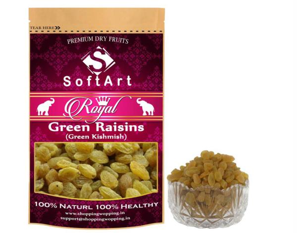 SoftArt Dry Fruits Combo Of Royal Anjeer,Green Kishmish,Plum - (Pack of ...